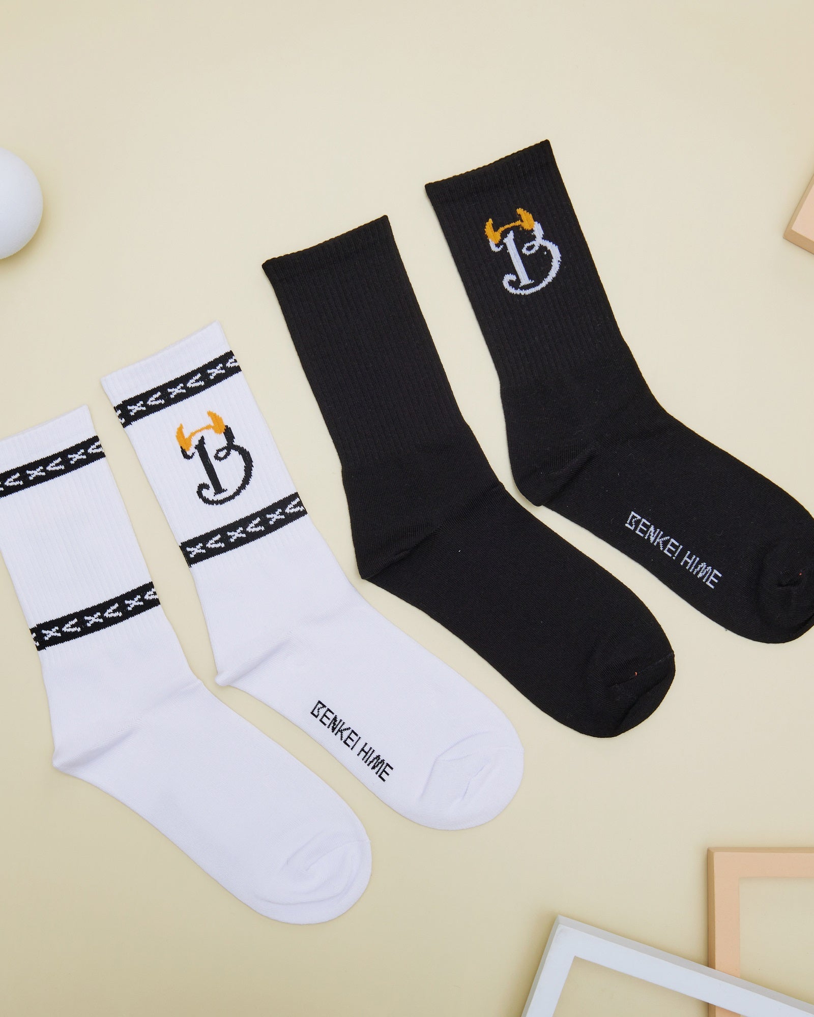 BH Socks-B Logo – Benkei Hime